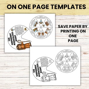 Christmas Shepherds Nativity Bible Wheel Craft, Nativity Bible Coloring ...