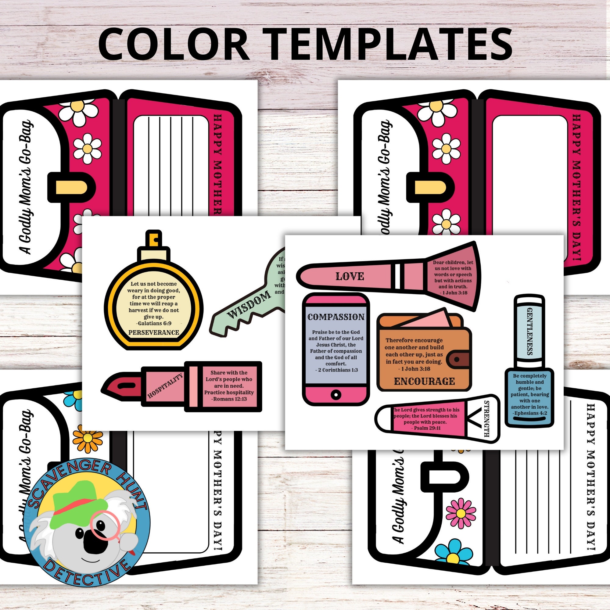 Mothers Day Bible Lesson and Craft Bundle, Sunday School Mothers Day ...