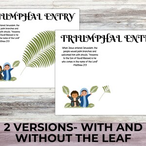 Triumphal Entry Palm Sunday Handprint Craft, Easter Sunday School ...