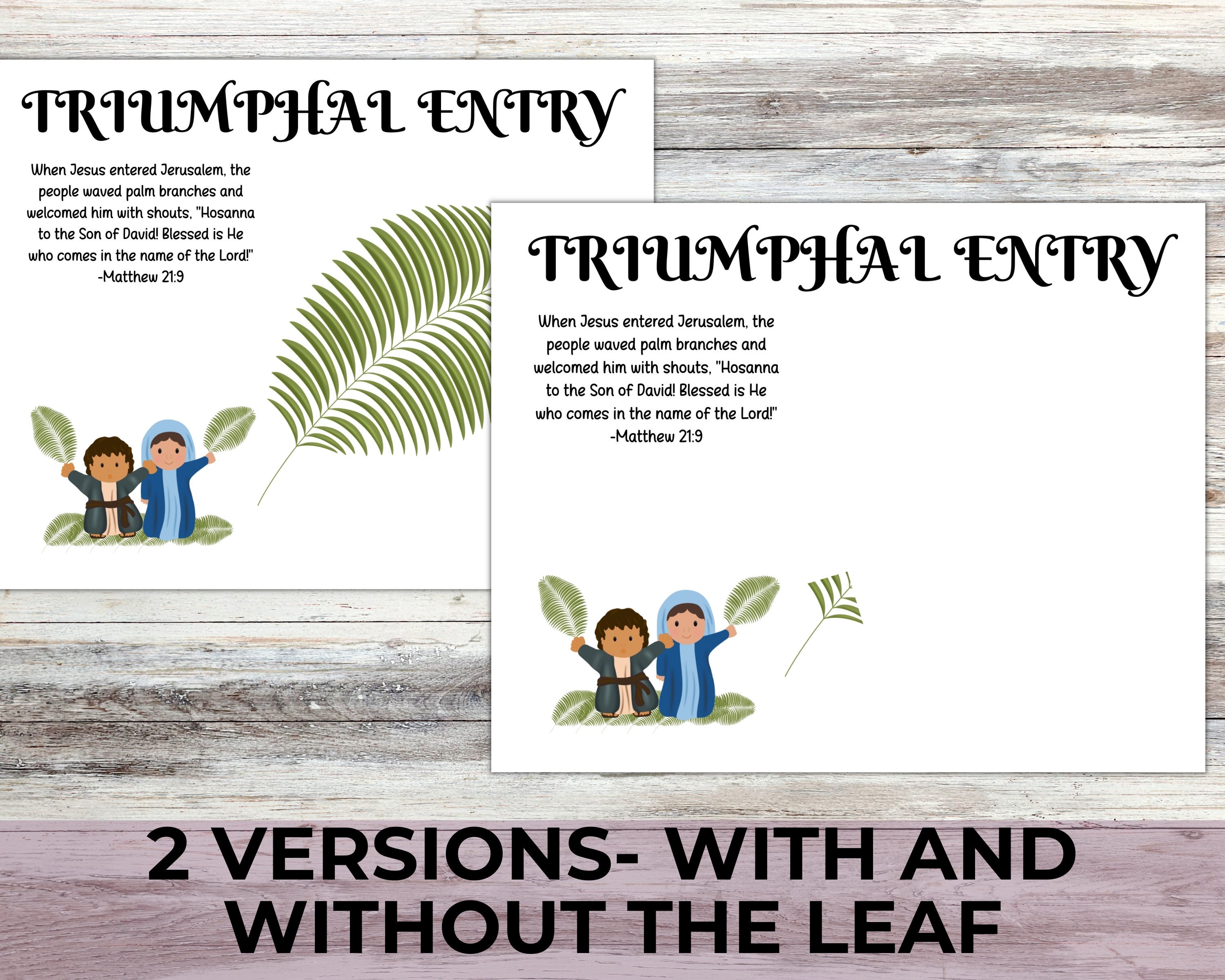 Triumphal Entry Palm Sunday Handprint Craft, Easter Sunday School ...