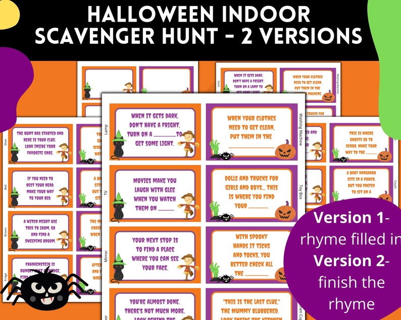 Halloween Printable Party Games for Family or Class Party, Would You ...