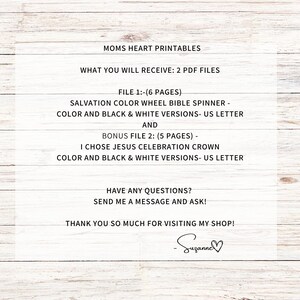 Salvation Color Gospel Bible Wheel Craft Printable, Sunday School Faith ...