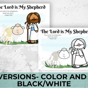 The Lord is My Shepherd Handprint Art, Sunday School Handprint Craft ...