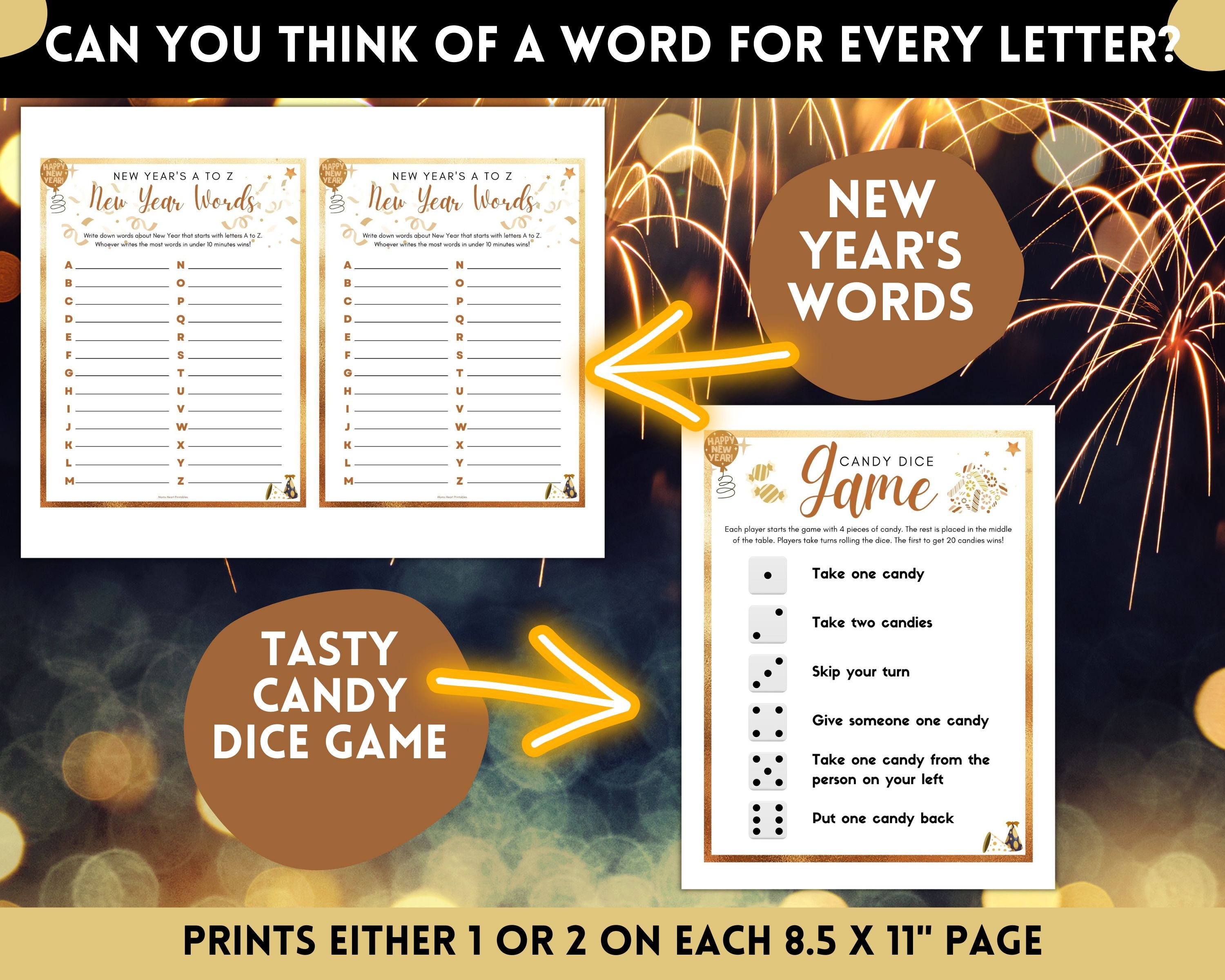 Printable New Years Eve Games, New Years Eve Games for Kids and Adults ...