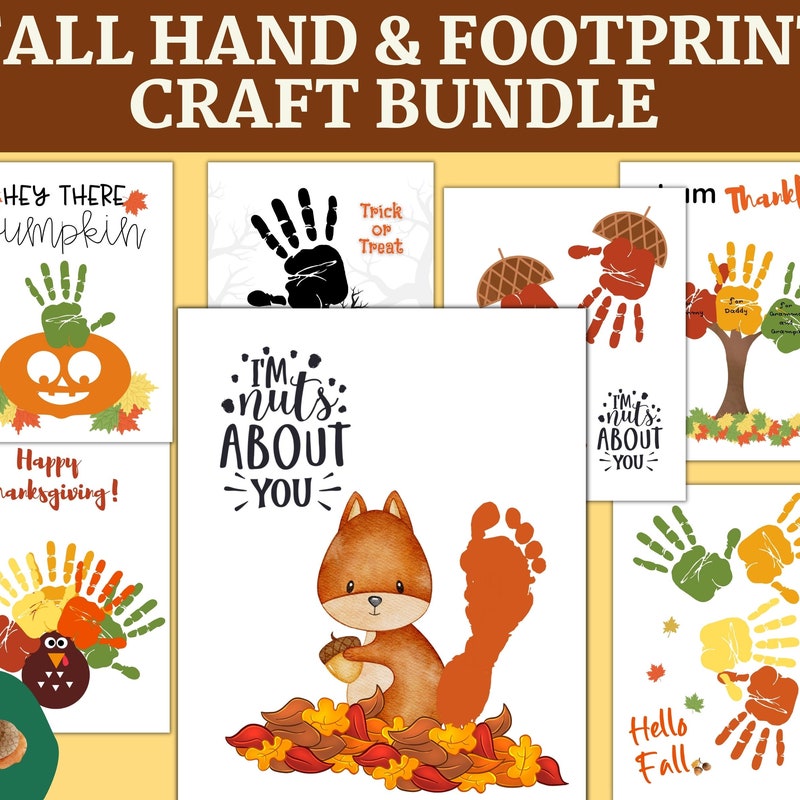 Footprint and Handprint Art - Etsy