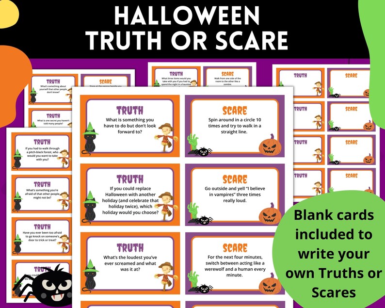Halloween Printable Party Games for Family or Class Party, Would You ...