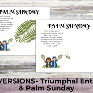 Triumphal Entry Palm Sunday Handprint Craft, Easter Sunday School ...