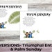 Triumphal Entry Palm Sunday Handprint Craft, Easter Sunday School ...