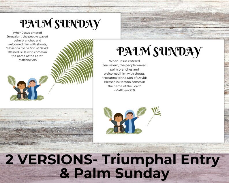 Triumphal Entry Palm Sunday Handprint Craft, Easter Sunday School ...