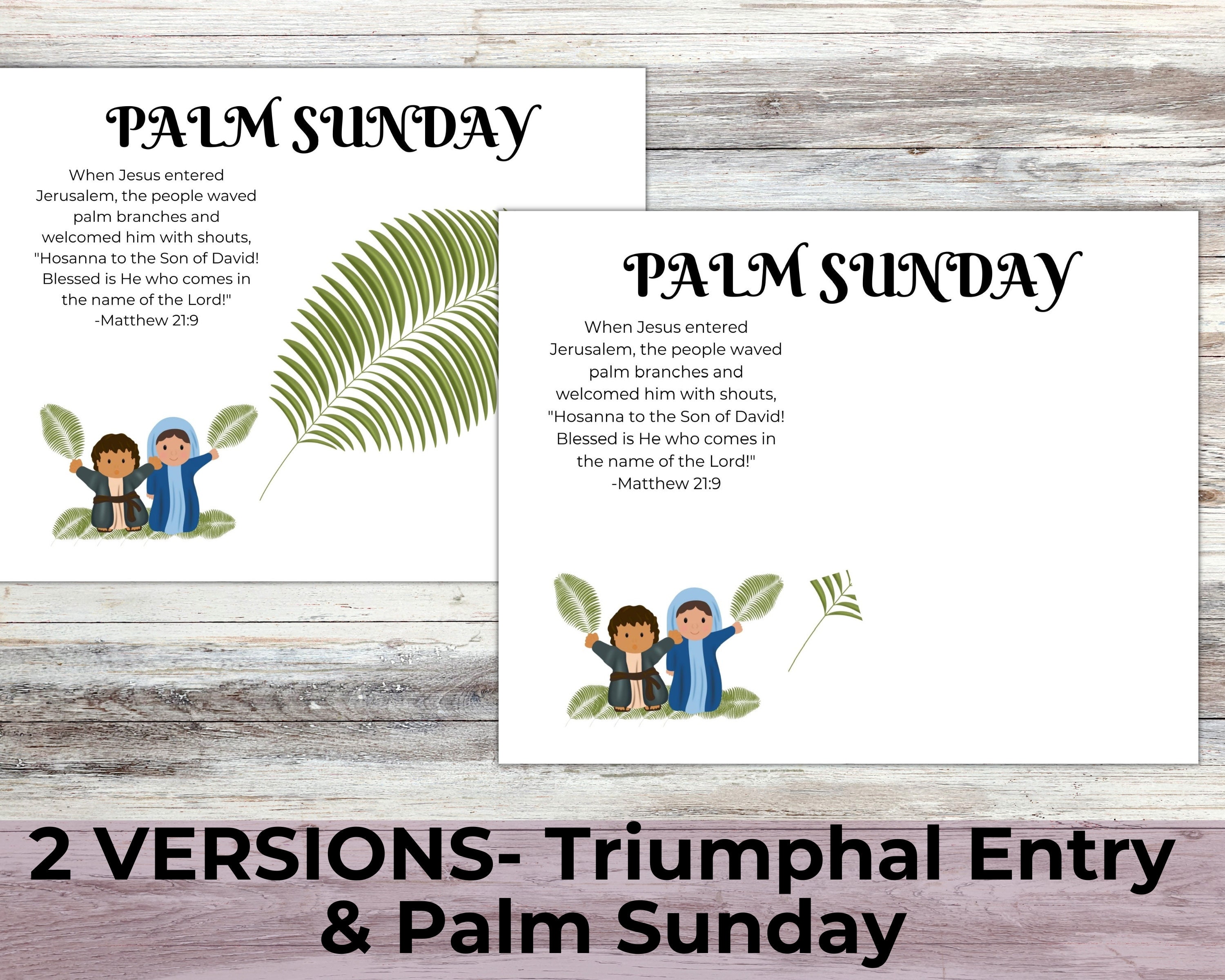 Triumphal Entry Palm Sunday Handprint Craft, Easter Sunday School ...