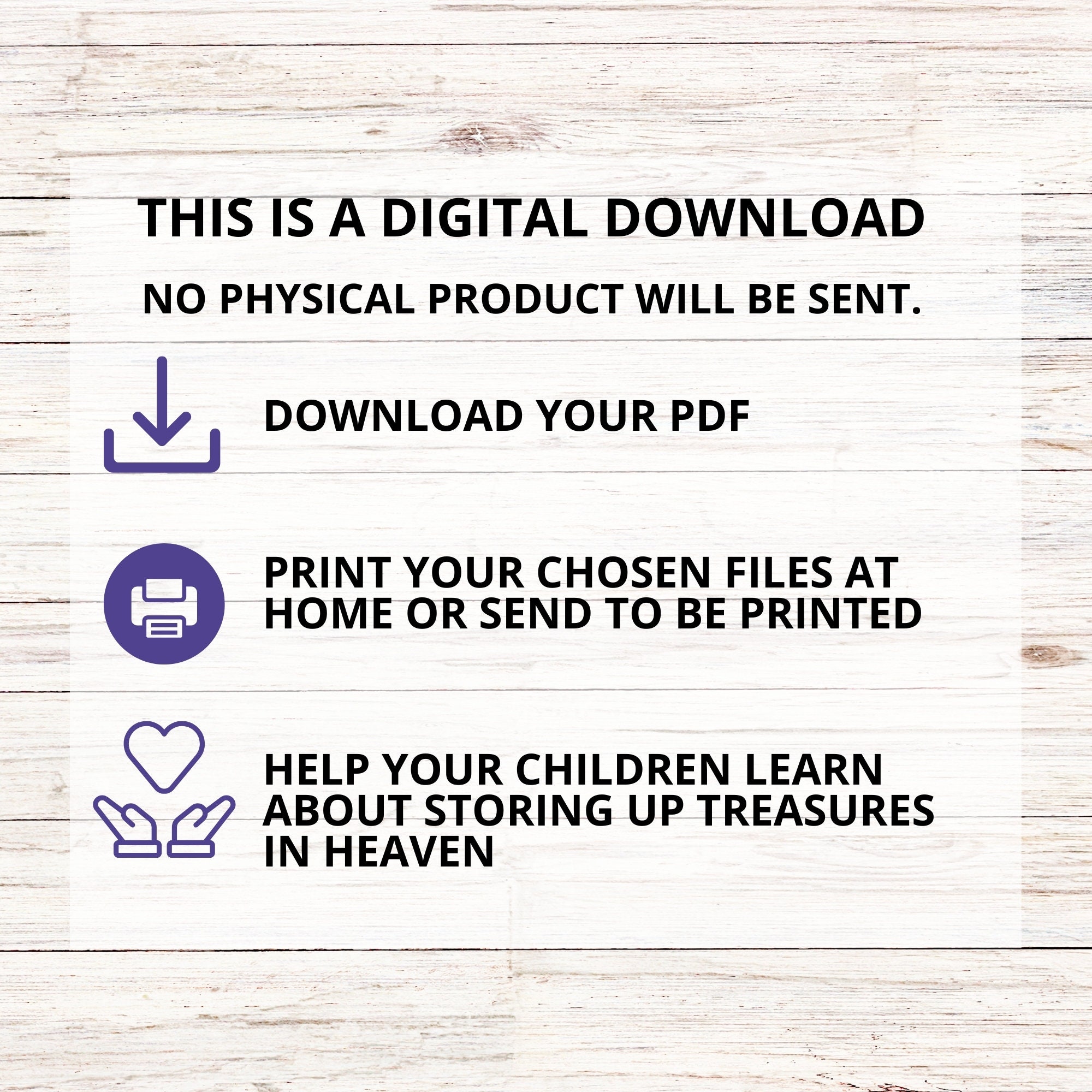 Store up Treasures in Heaven Sunday School Bible Lesson for Kids, St ...