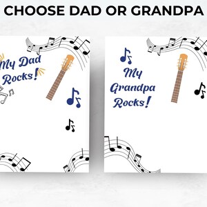 Fathers Day My Dad Rocks Handprint Art Printable, DIY Keepsake Toddler ...