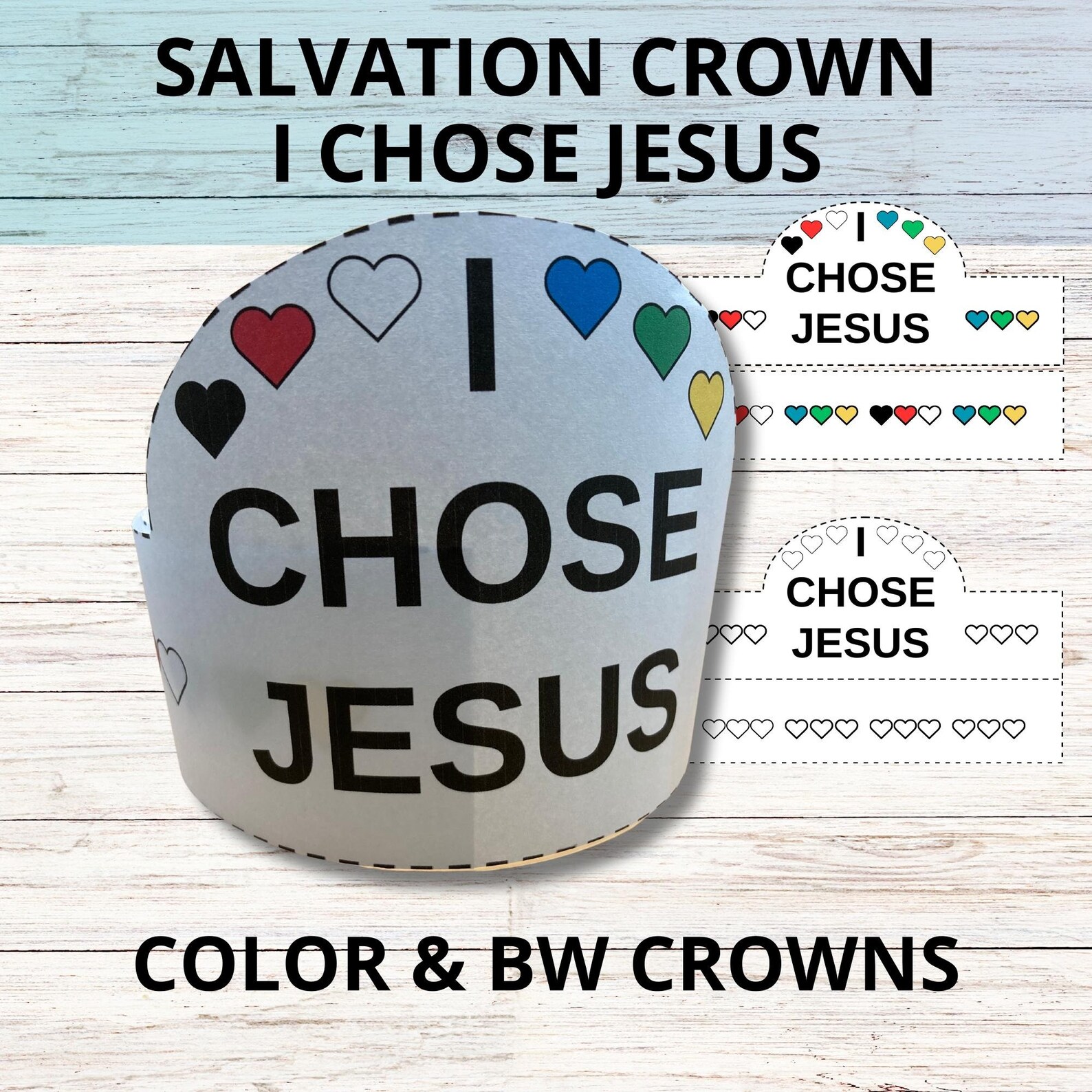 Salvation Bible Lesson and Activities Printable, Color Gospel Bible ...