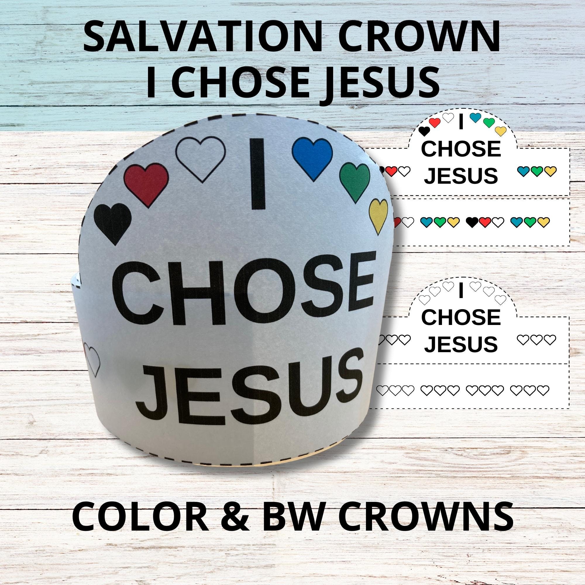 Salvation Bible Lesson and Activities Printable, Color Gospel Bible ...