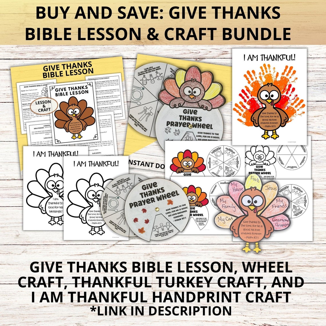 Thankful Turkey Thanksgiving Bible Craft, Fall Sunday School Craft ...