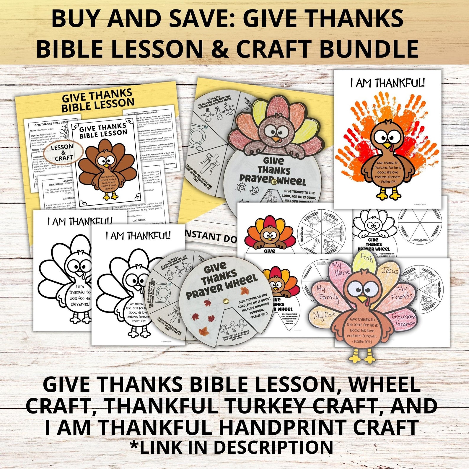 Thankful Turkey Thanksgiving Bible Craft, Fall Sunday School Craft ...