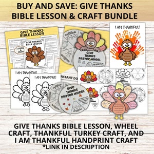 Thankful Turkey Thanksgiving Bible Craft, Fall Sunday School Craft ...