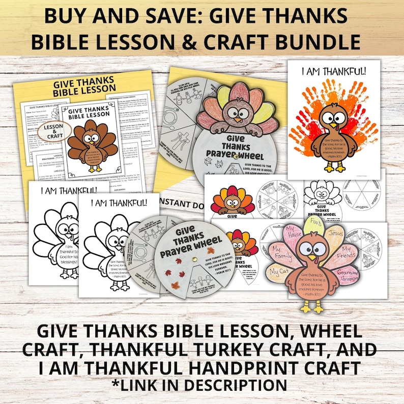 Thankful Turkey Thanksgiving Bible Craft, Fall Sunday School Craft ...