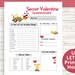 Secret Valentine Questionnaire, Construction Secret Valentine Printable ...