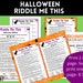 Halloween Printable Party Games for Family or Class Party, Would You ...