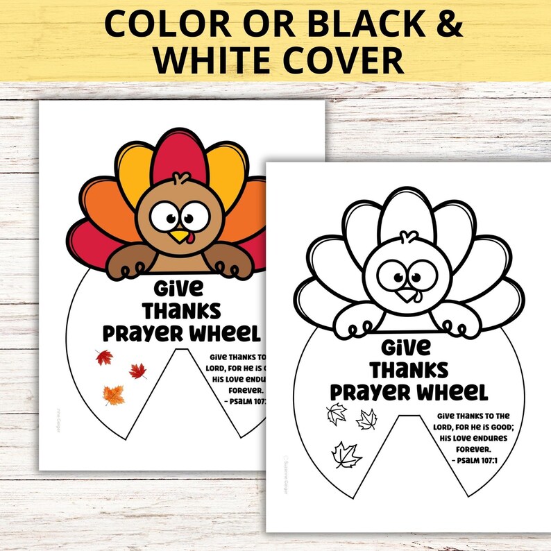 Give Thanks Thanksgiving Prayer Coloring Craft, Sunday School Bible ...