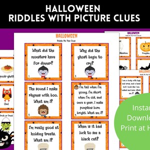 Halloween Printable Party Games for Family or Class Party, Would You ...