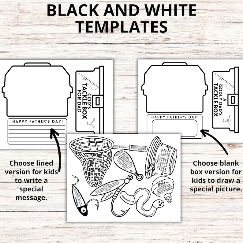 Fathers Day Bible Craft A Godly Dads Tackle Box, Sunday School Bible ...