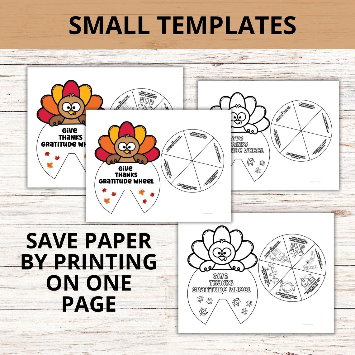 Thanksgiving Gratitude Coloring Craft Kids Fall Gratitude - Etsy