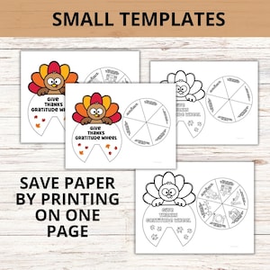 Thanksgiving Gratitude Coloring Craft, Kids Fall Gratitude Activity ...