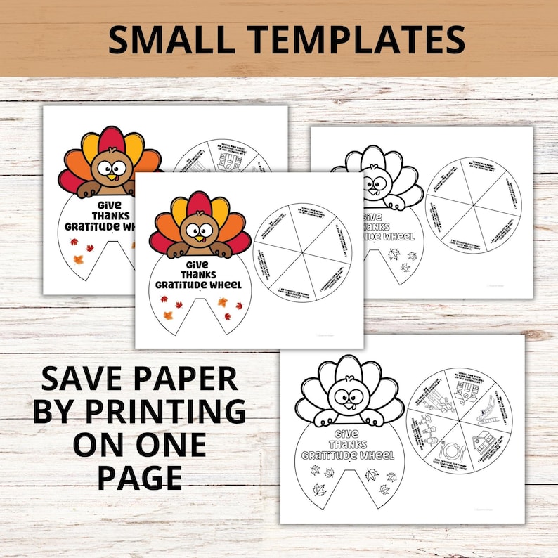 Thanksgiving Gratitude Coloring Craft Kids Fall Gratitude - Etsy