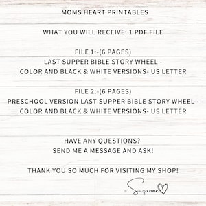 The Last Supper Bible Craft, Easter Bible Story Lesson Wheel, Holy Week ...