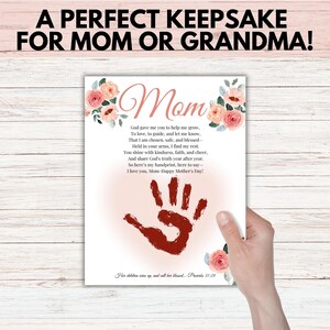Mothers Day Bible Handprint Craft Activity for Preschool and Toddlers ...