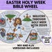 Holy Week Easter Story Bible Wheel Coloring Craft Sunday School ...