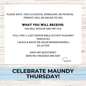 Last Supper Bible Activity Coloring Placemat, Christian Easter Sunday ...