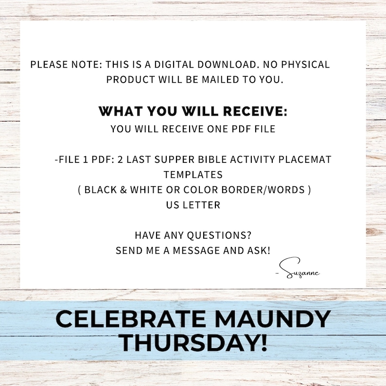 Last Supper Bible Activity Coloring Placemat, Christian Easter Sunday ...