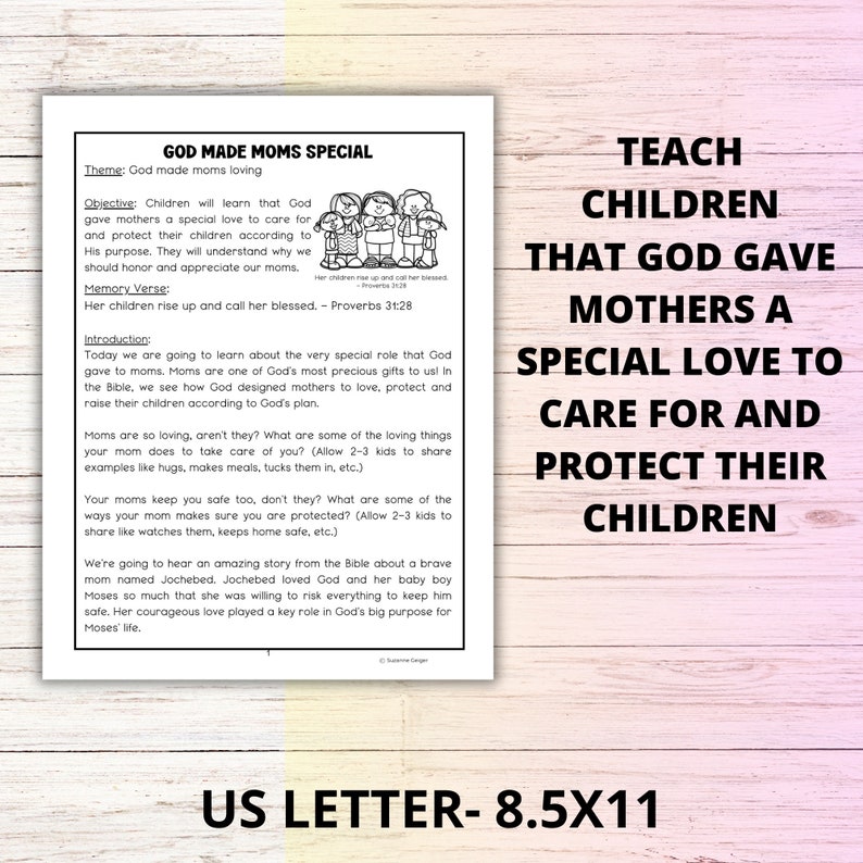 Mothers Day Bible Lesson God Made Moms Special, Moms of the Bible ...