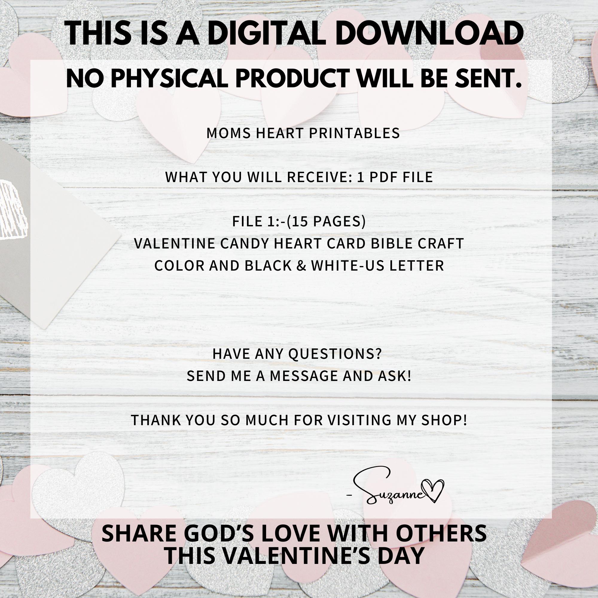 Christian Valentine Bible Valentine Card Craft, Christian Valentine's ...
