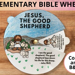 The Good Shepherd Bible Teaching Posters, John 10 Bible Wheel Craft ...