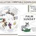 Palm Sunday Bible Craft, Easter Bible Story Lesson Wheel, Holy Week ...