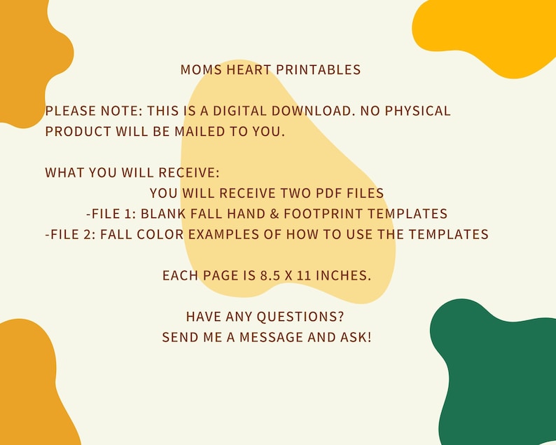 Fall Handprint Craft Bundle, Autumn Preschool Hand and Footprint ...