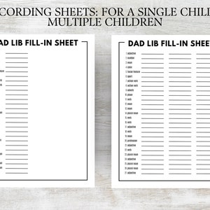 Fathers Day Fill in the Blank Funny Dad Card, Fathers Day Story From ...