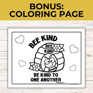 Bee Kind Bible Crown Craft Activity Printable, Ephesians 4:32 Kindness ...