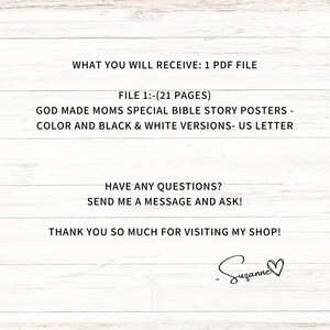 Mothers Day Bible Lesson Teaching Posters and Craft, Moms of the Bible ...