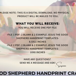 The Good Shepherd Handprint Art, Sunday School Handprint Craft for ...