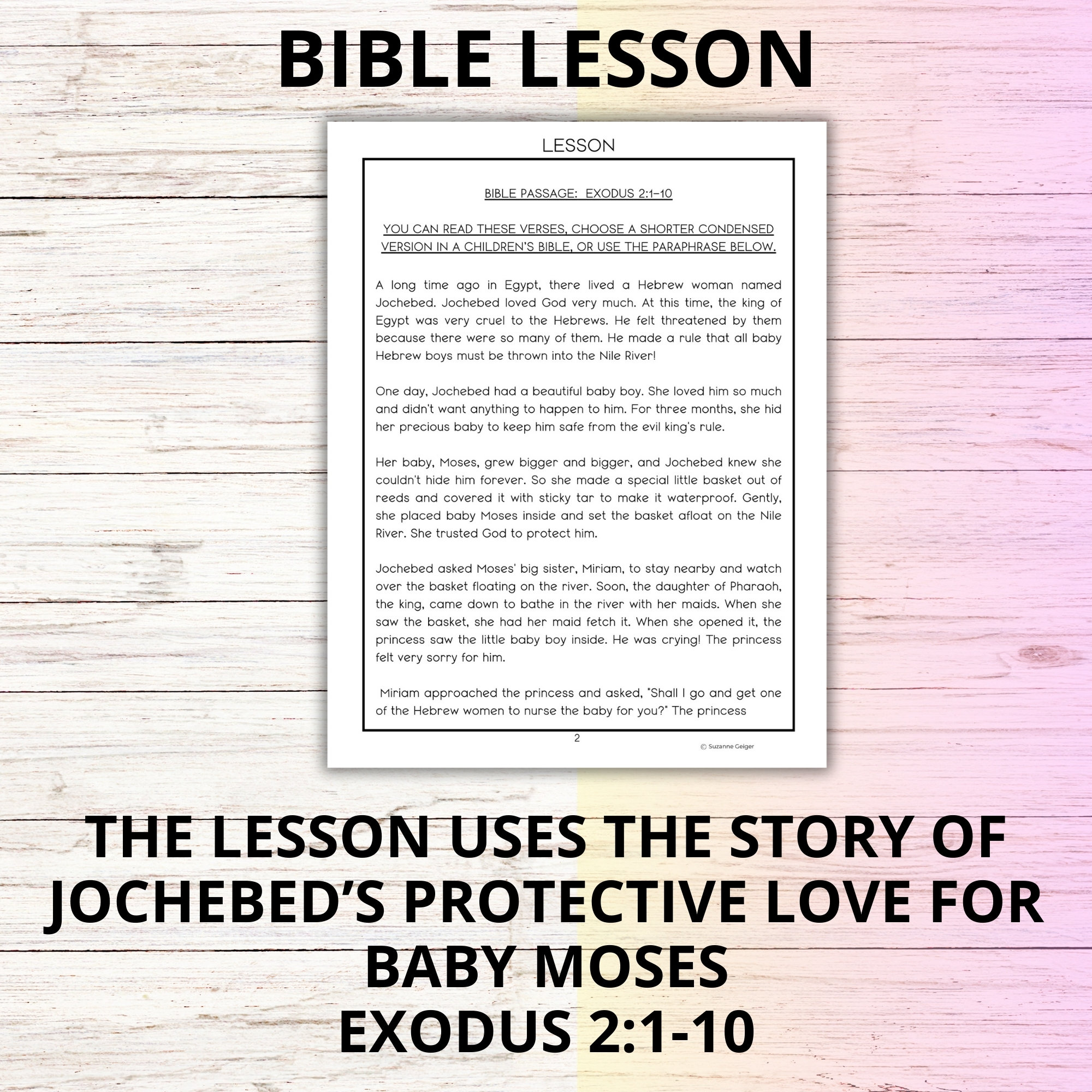 Mothers Day Bible Lesson God Made Moms Special, Moms of the Bible ...