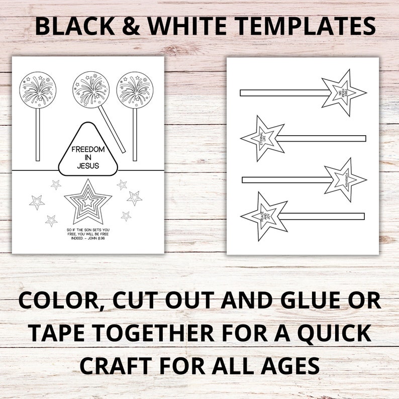 July 4th Sunday School Bible Lesson and Craft Printable, Independence ...