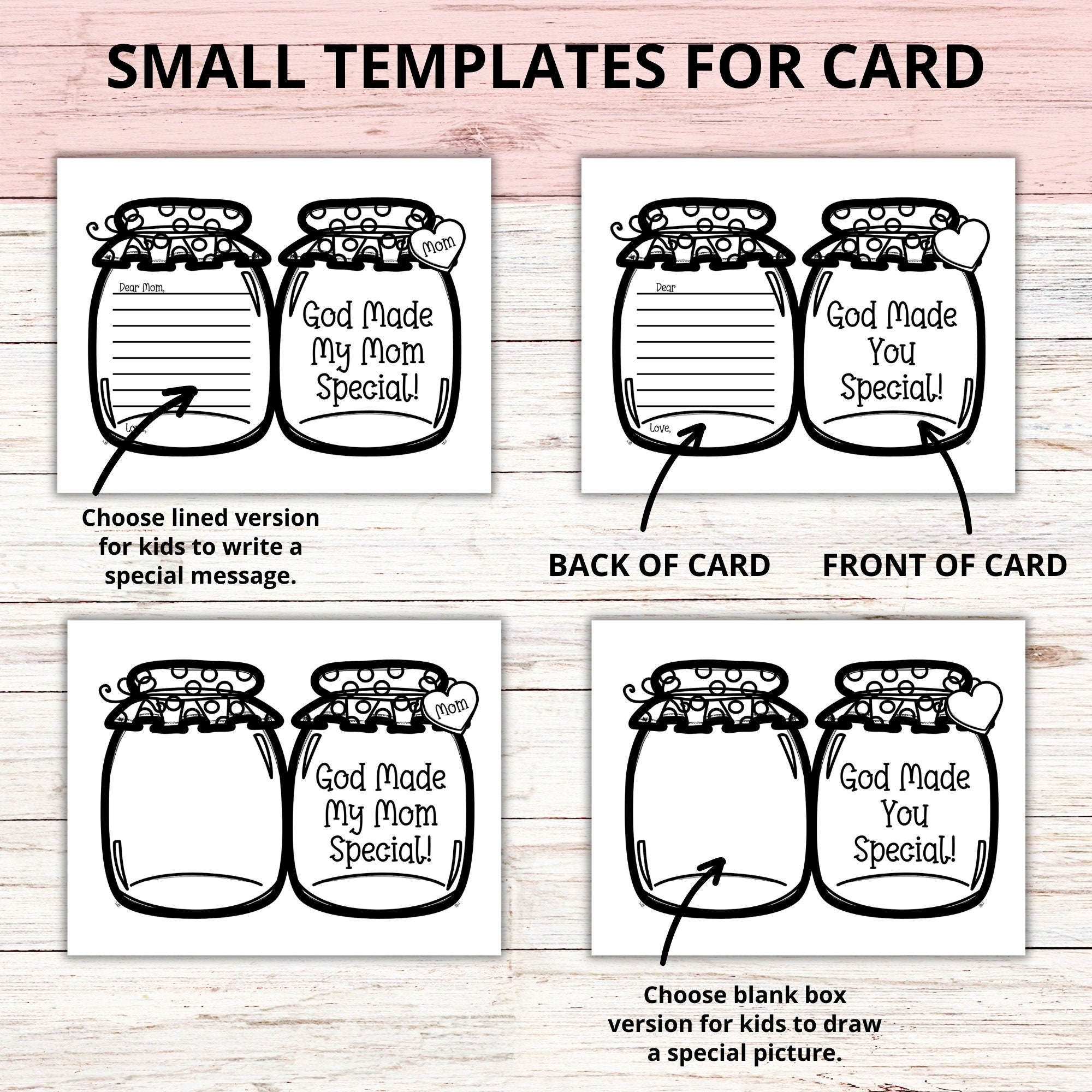 Mothers Day Bible Teaching Posters and Craft Printable, Sunday School ...