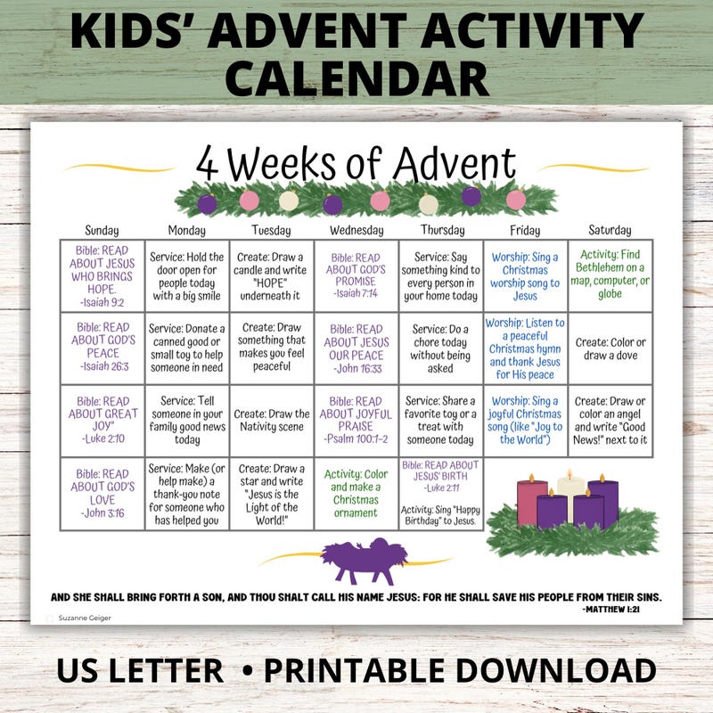 Family Advent Reading - Etsy