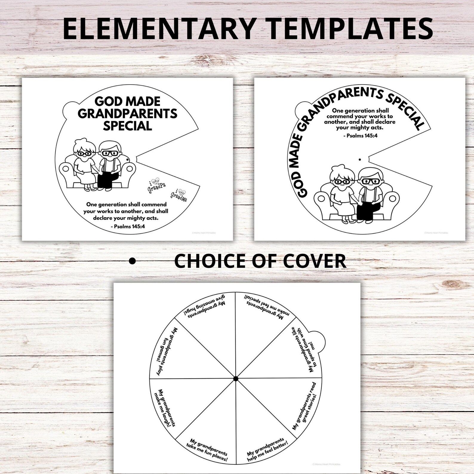 Grandparents Are Special Bible Wheel Printable, Sunday School Craft for ...