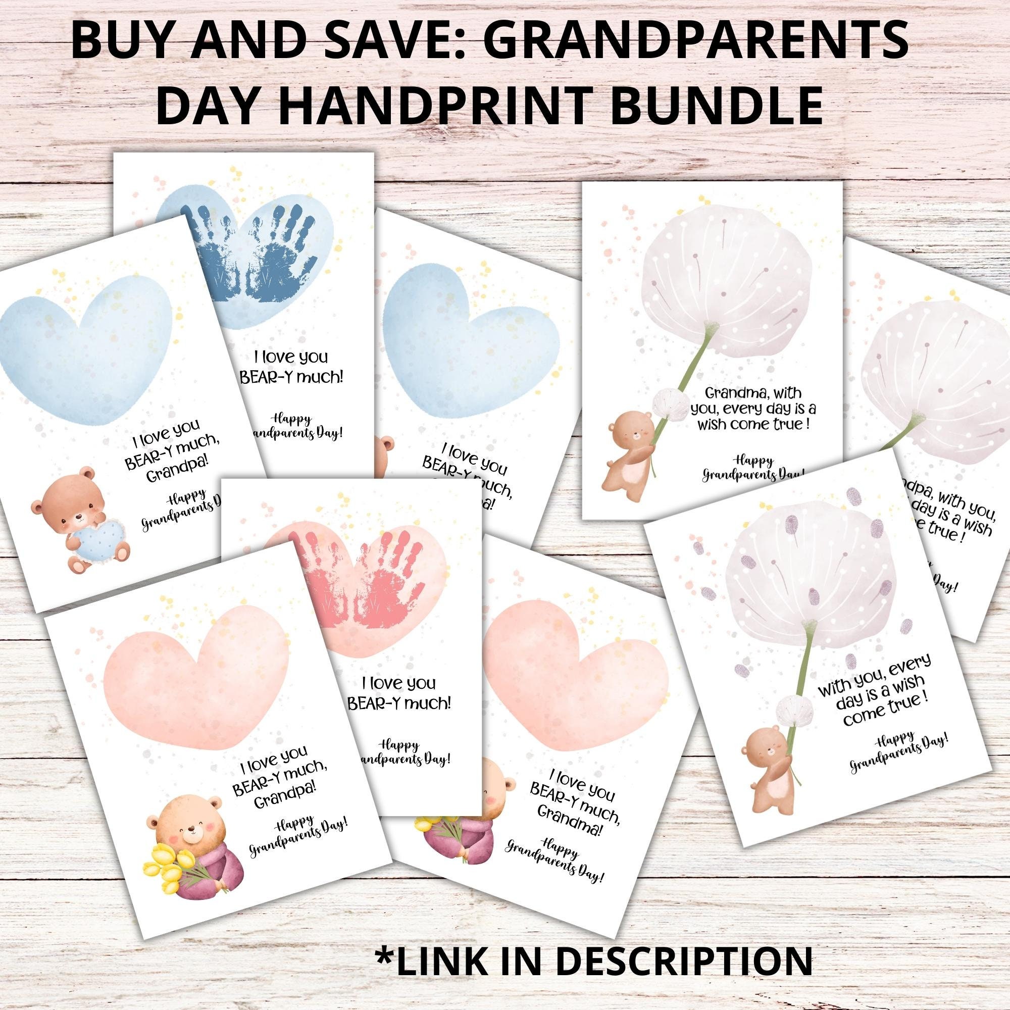 Grandparents Day Handprint Craft Printable Gift DIY Art - Etsy